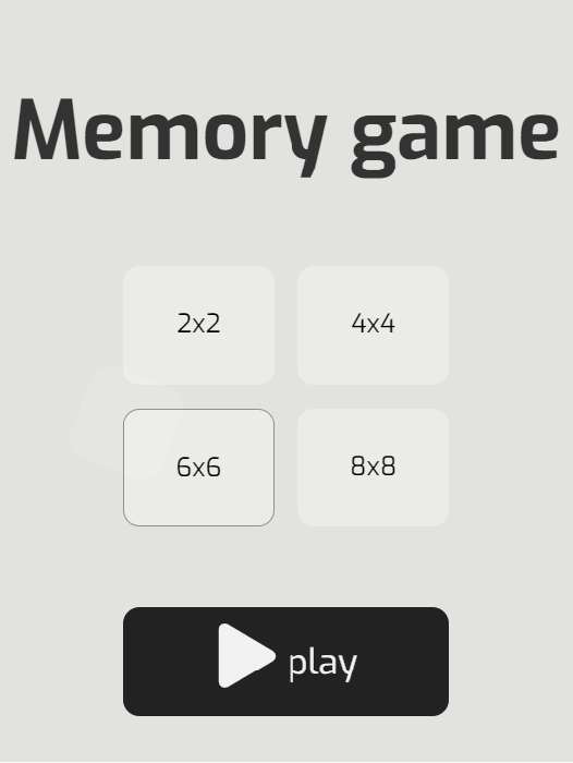 Memory Game by duckmetr | CodeCanyon