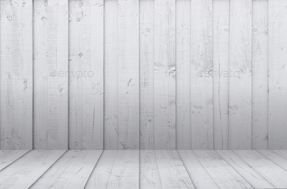 White wood display background, Wooden panel for indoor studio room ...