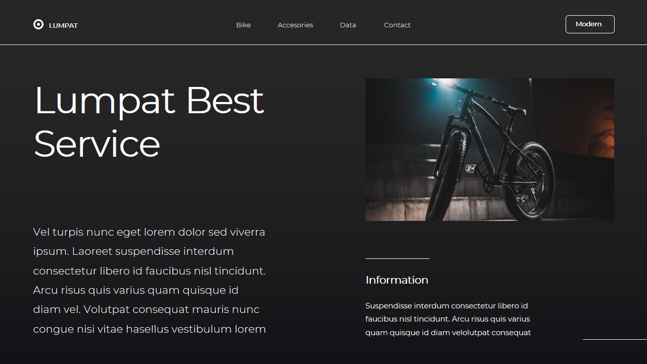 Lumpat - Creative Black Simple White Bycicle Product, Presentation ...