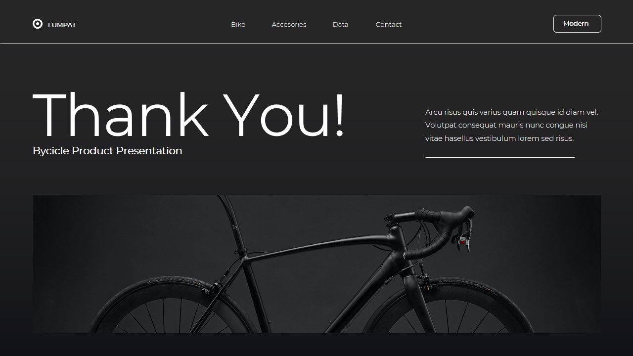 Lumpat - Creative Black Simple White Bycicle Product, Presentation ...