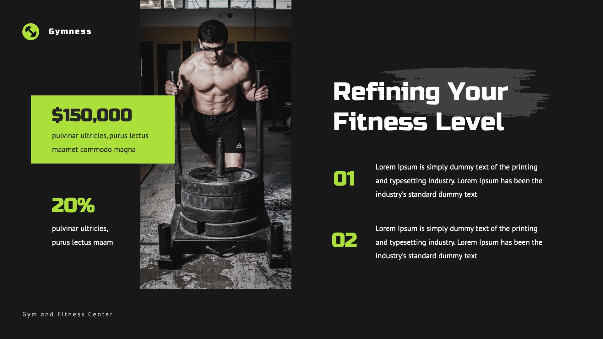 Gymness - Gym and Fitness Presentation Keynote, Presentation Templates