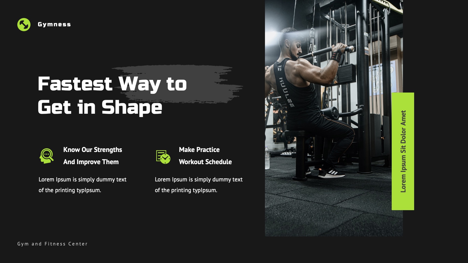 Gymness - Gym and Fitness Presentation Keynote, Presentation Templates