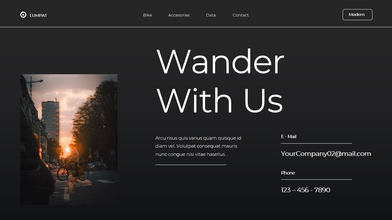 Lumpat - Creative Black Simple White Bycicle Product, Presentation ...