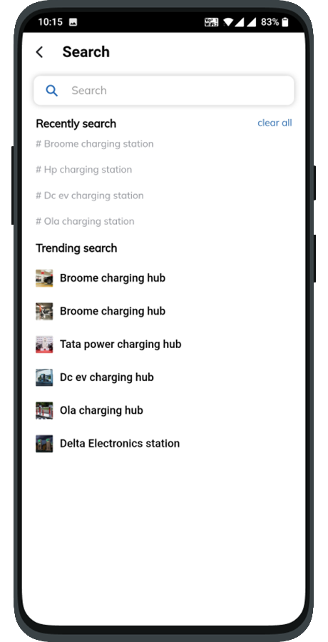 EV Charging Station App | Electric Vehicle Charging Spot App | Ionic ...