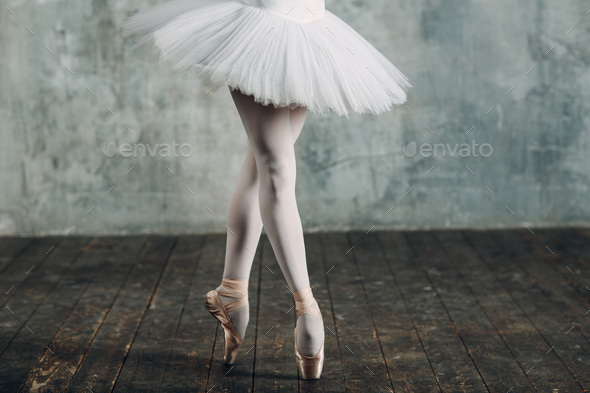 Ballerina Young beautiful woman legs ballet dancer Stock Photo by atercorv