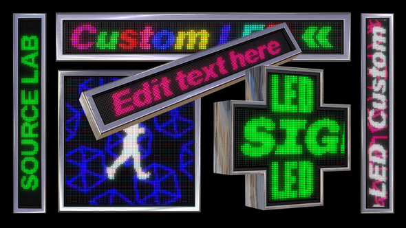 Custom LED signs, After Effects Project Files | VideoHive