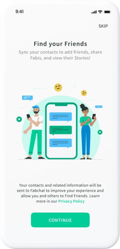 FabChat - Snapchat Clone Flutter App UI KIt by idea2code_infotech | CodeCanyon
