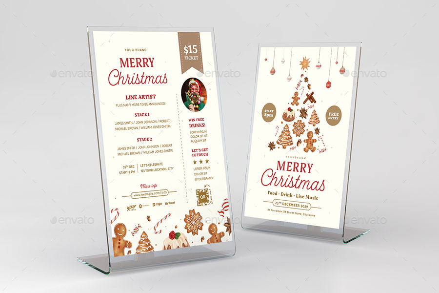 Christmas Flyer Template, Print Templates | GraphicRiver
