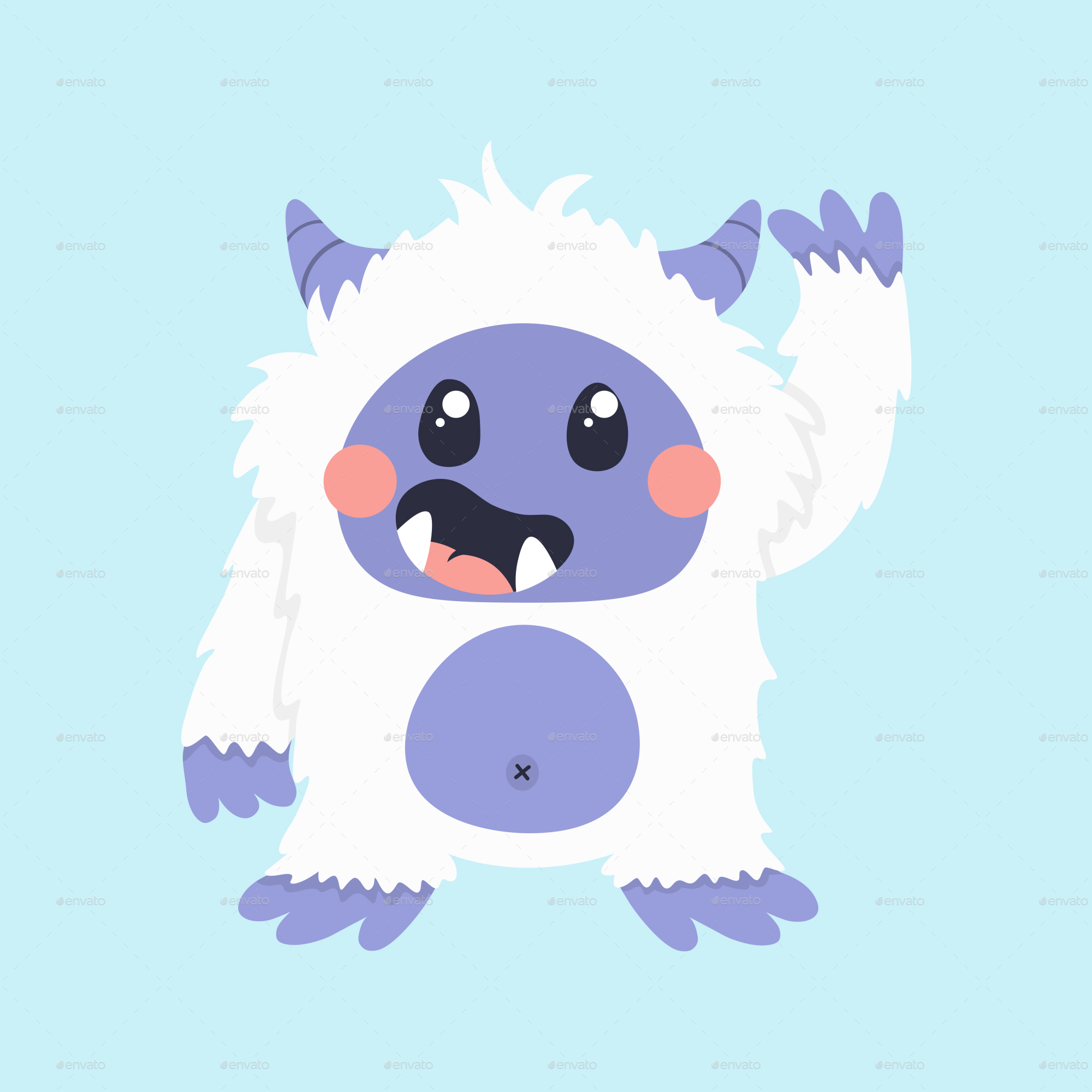 Yeti in Winter Character Illustrations, Graphics | GraphicRiver