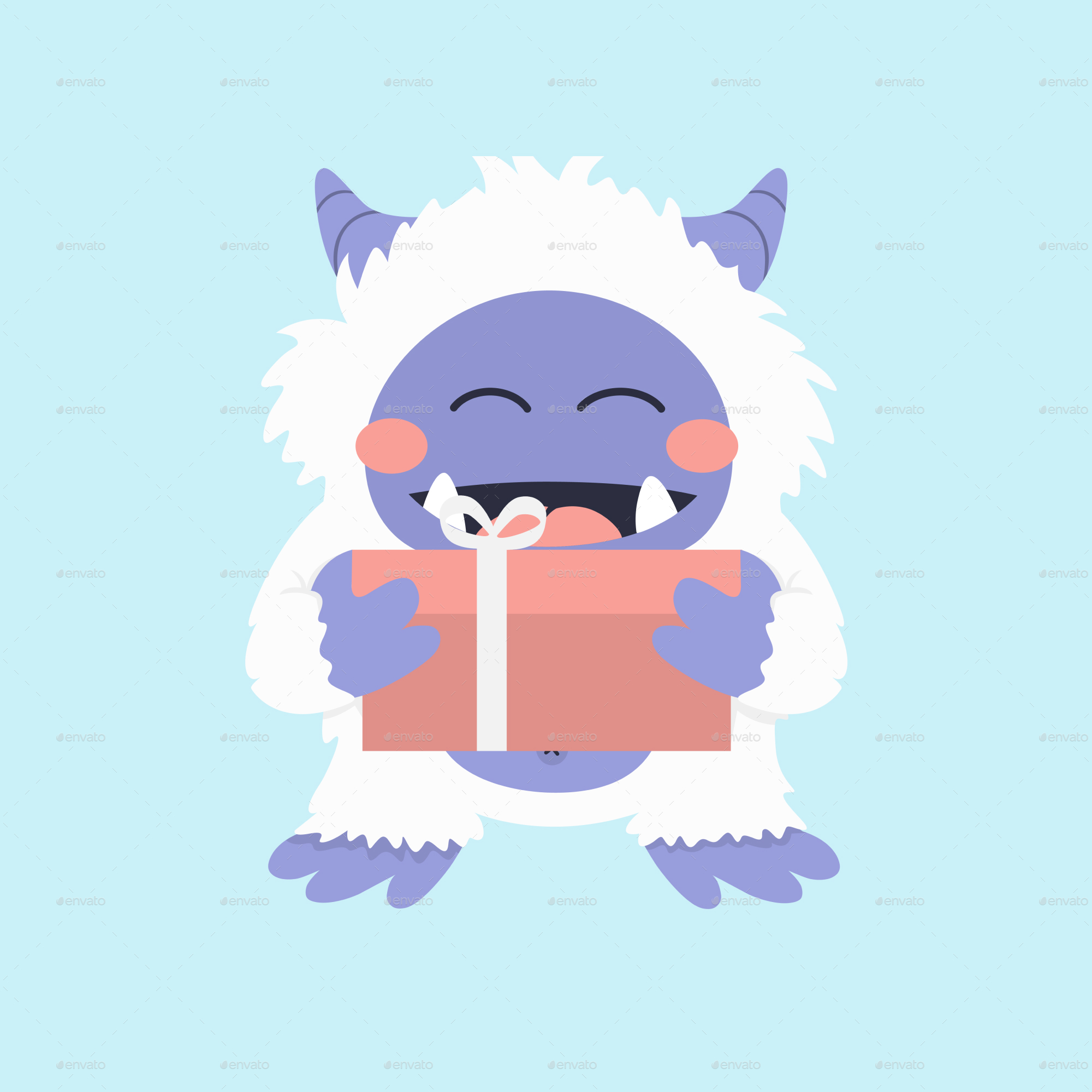 Yeti in Winter Character Illustrations, Graphics | GraphicRiver