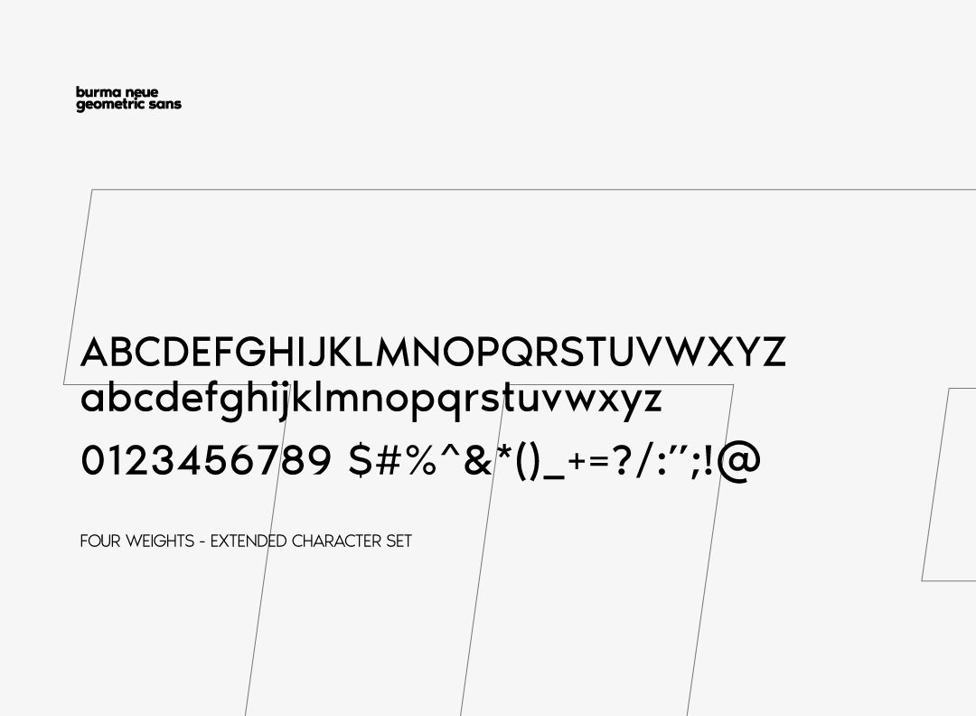 Burma Neue Geometric Sans, Fonts | GraphicRiver