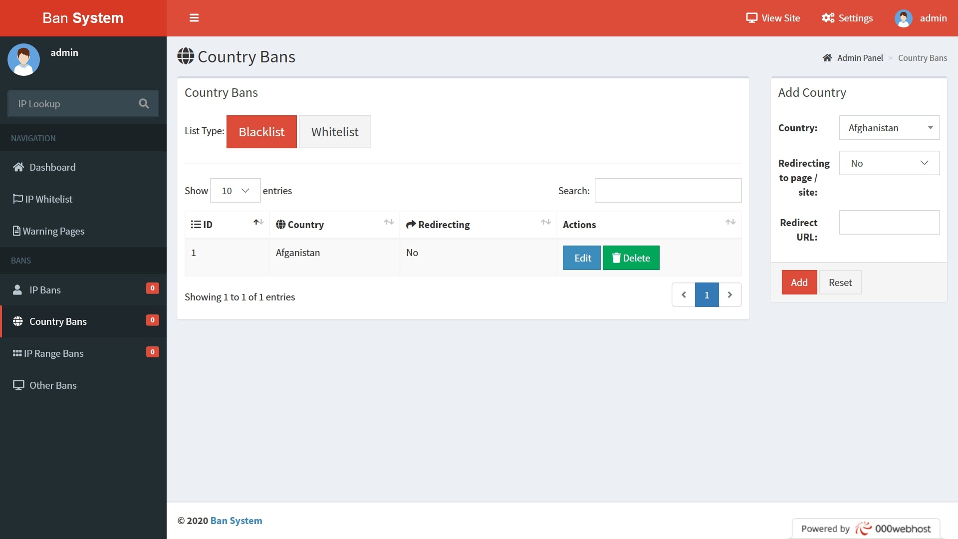 Ban System - Block Unwanted Visitors by Antonov_WEB | CodeCanyon
