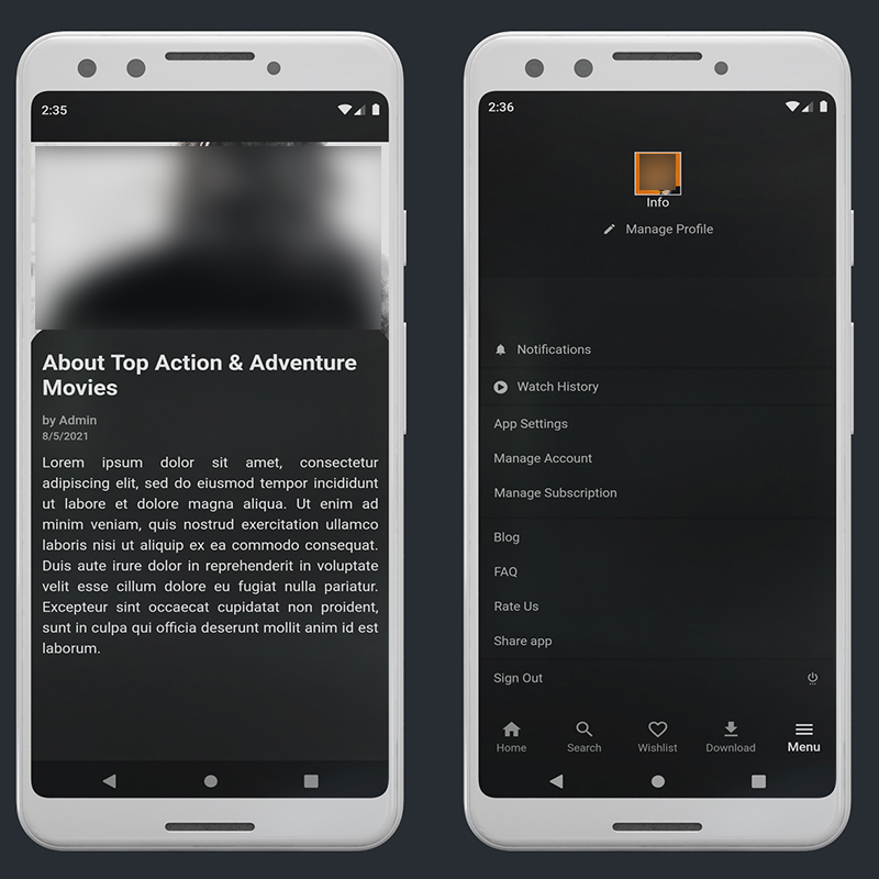 Next Hour - Movie Tv Show & Video Subscription Portal Cms Web and Mobile App by media-city