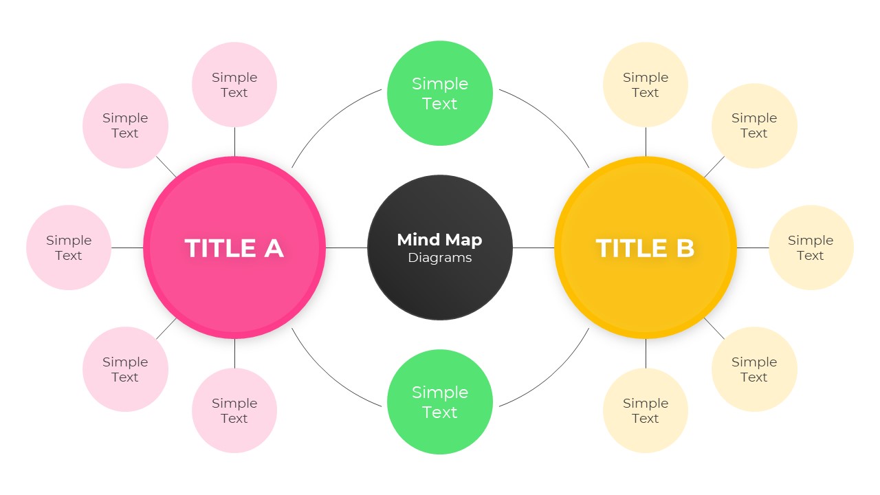 Mind Map PowerPoint Template Diagrams Designs, Presentation Templates