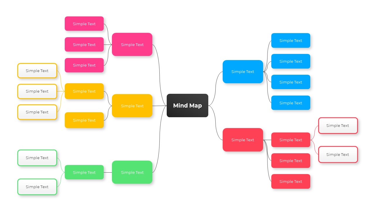 Mind Map PowerPoint Template Diagrams Designs, Presentation Templates