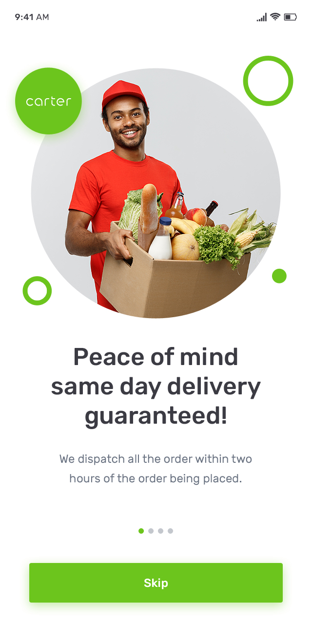 Carter — Grocery React Native App Template by GfxPartner | CodeCanyon