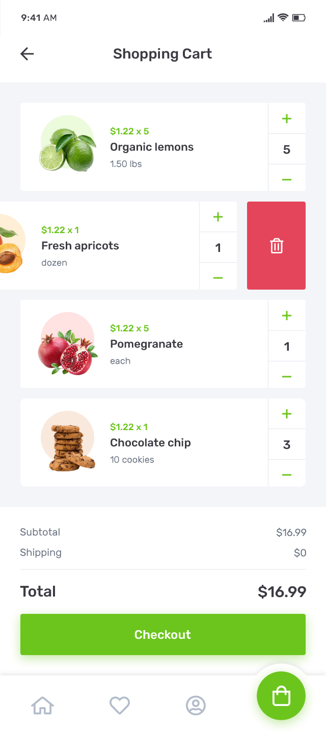Carter — Grocery React Native App Template by GfxPartner | CodeCanyon