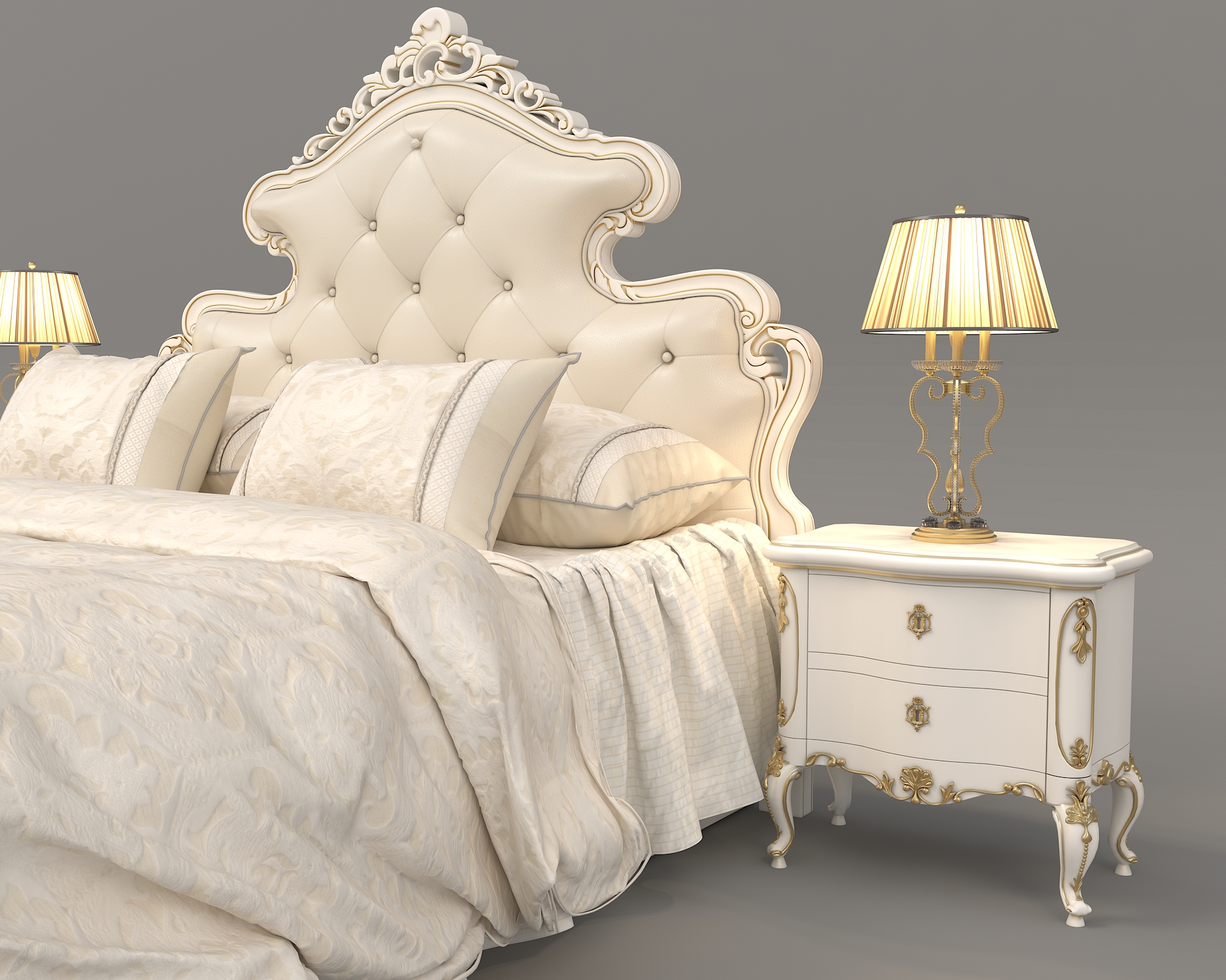 European Style Bed Set 16 by nhattuankts | 3DOcean