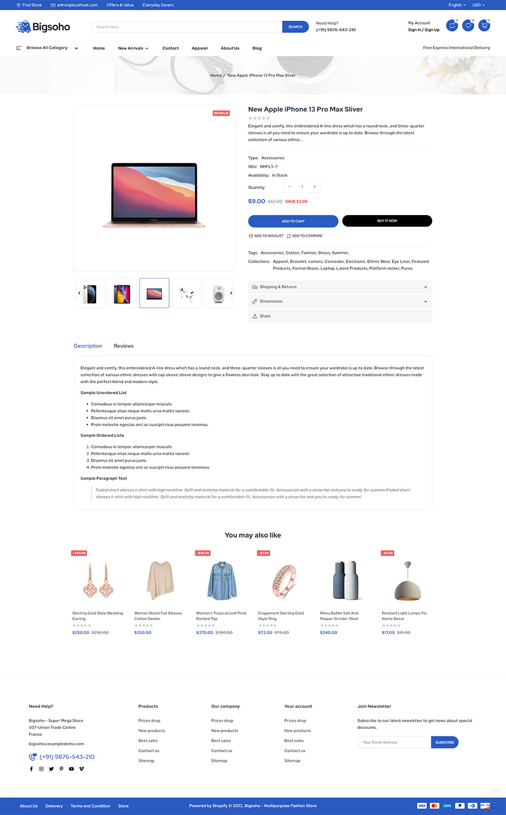 Bigsoho - Multipurpose Sectioned Shopify 2.0 Responsive Theme by codezeel