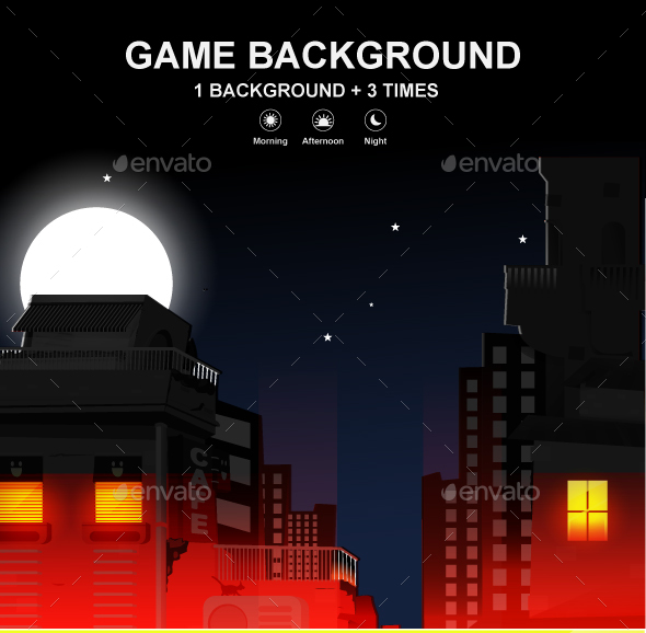 City game background Vol.1, Game Assets | GraphicRiver
