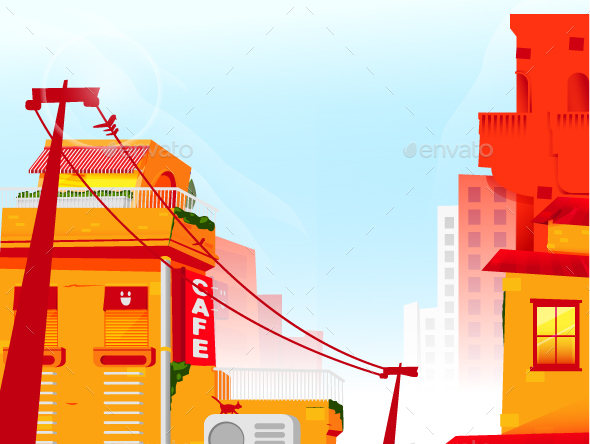 City game background Vol.1, Game Assets | GraphicRiver