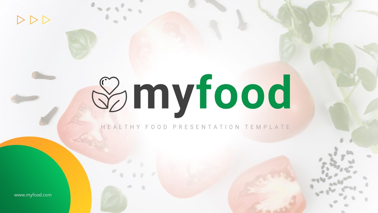 Myfood - Healthy Food Presentation PowerPoint Template, Presentation ...