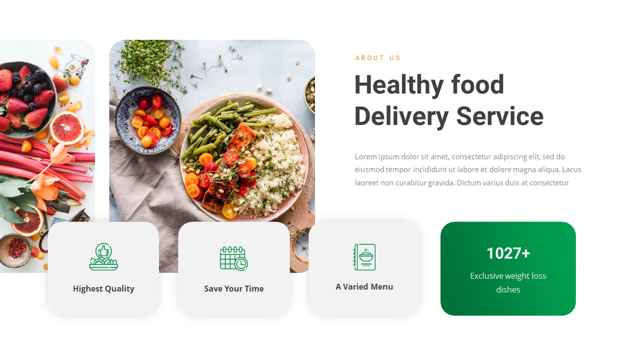 Myfood - Healthy Food Presentation PowerPoint Template, Presentation ...