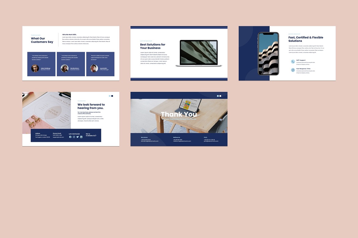 Creative & Modern Business PowerPoint Template, Presentation Templates