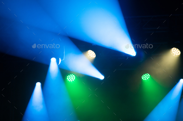 Colorful stage lights at concert Stock Photo by erika8213 | PhotoDune