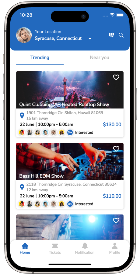 Events App | DJ App | Android + iOS Template | Flutter | Ticket Booking ...