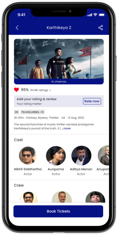 Book My Show Clone - Movie Ticket Booking App Flutter App Template - Mobile UI Kit by idea2code ...