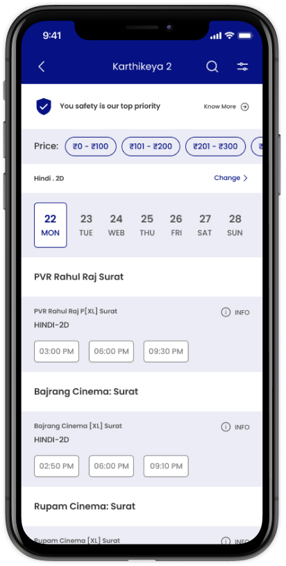 Book My Show Clone - Movie Ticket Booking App Flutter App Template ...
