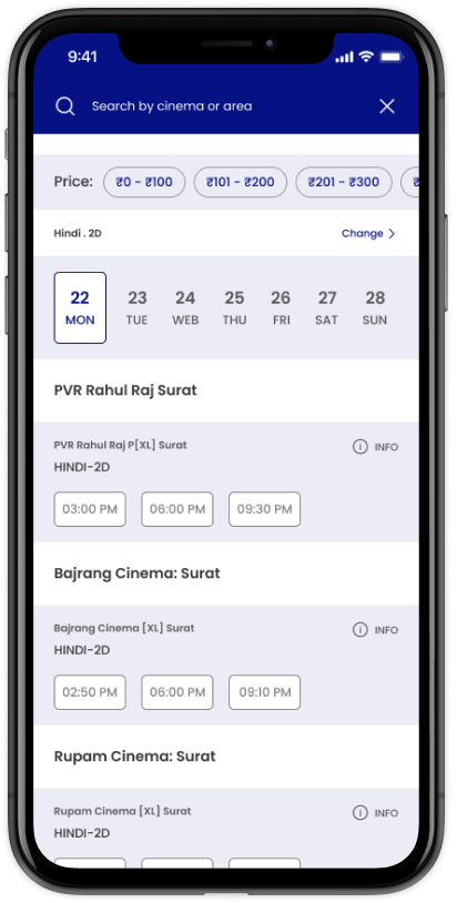 Book My Show Clone - Movie Ticket Booking App Flutter App Template ...