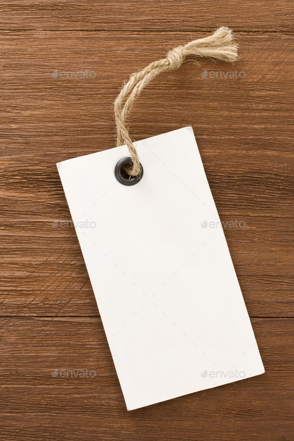 price tag label on wooden board Stock Photo by seregam | PhotoDune