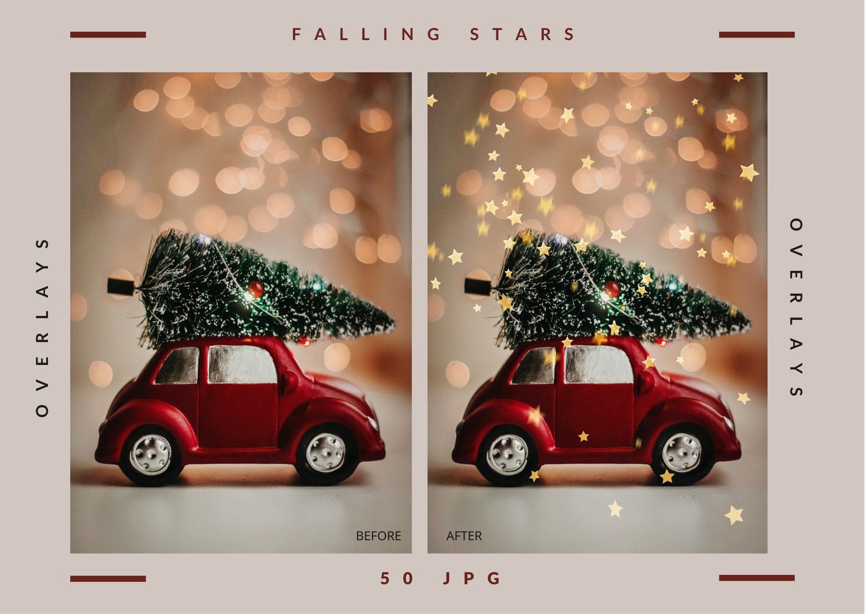 Falling Stars Overlays, Add-ons | GraphicRiver