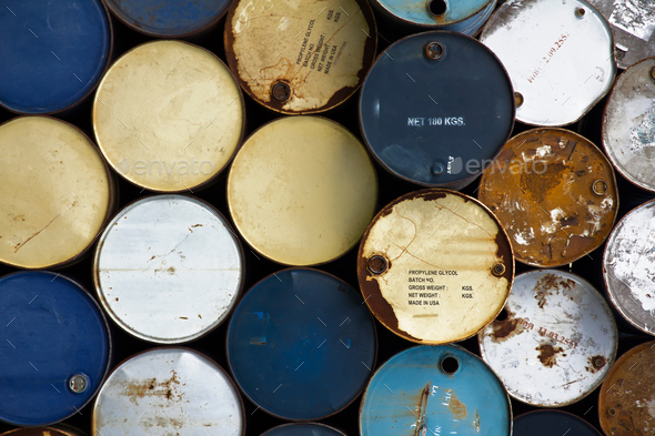 Stack of old fuel tanks background Stock Photo by osbmxhouse | PhotoDune