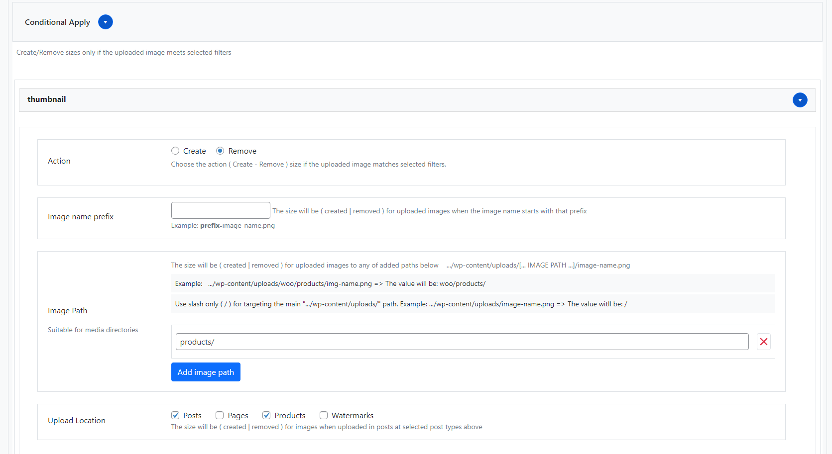 Image Sizes Controller by GrandPlugins | CodeCanyon