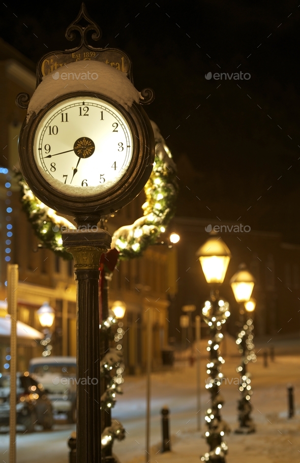 Central City Clock Stock Photo by duallogic | PhotoDune