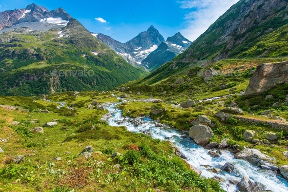 Alps Scenic Landscape Stock Photo by duallogic | PhotoDune