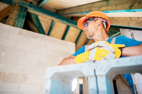 House Construction Worker Stock Photo by duallogic | PhotoDune