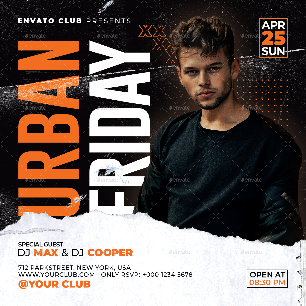 Urban Party Flyer Bundle, Print Templates | GraphicRiver