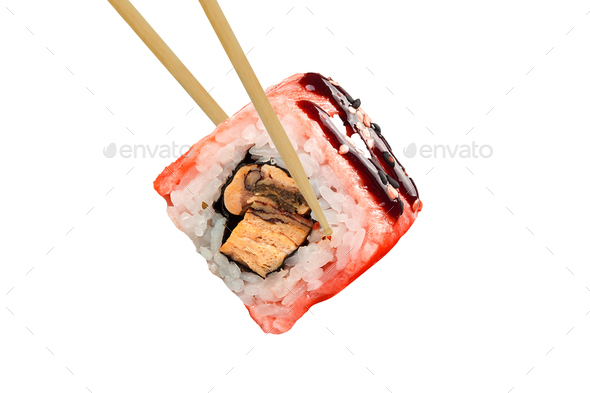 sushi roll on sticks Stock Photo by photobalance | PhotoDune