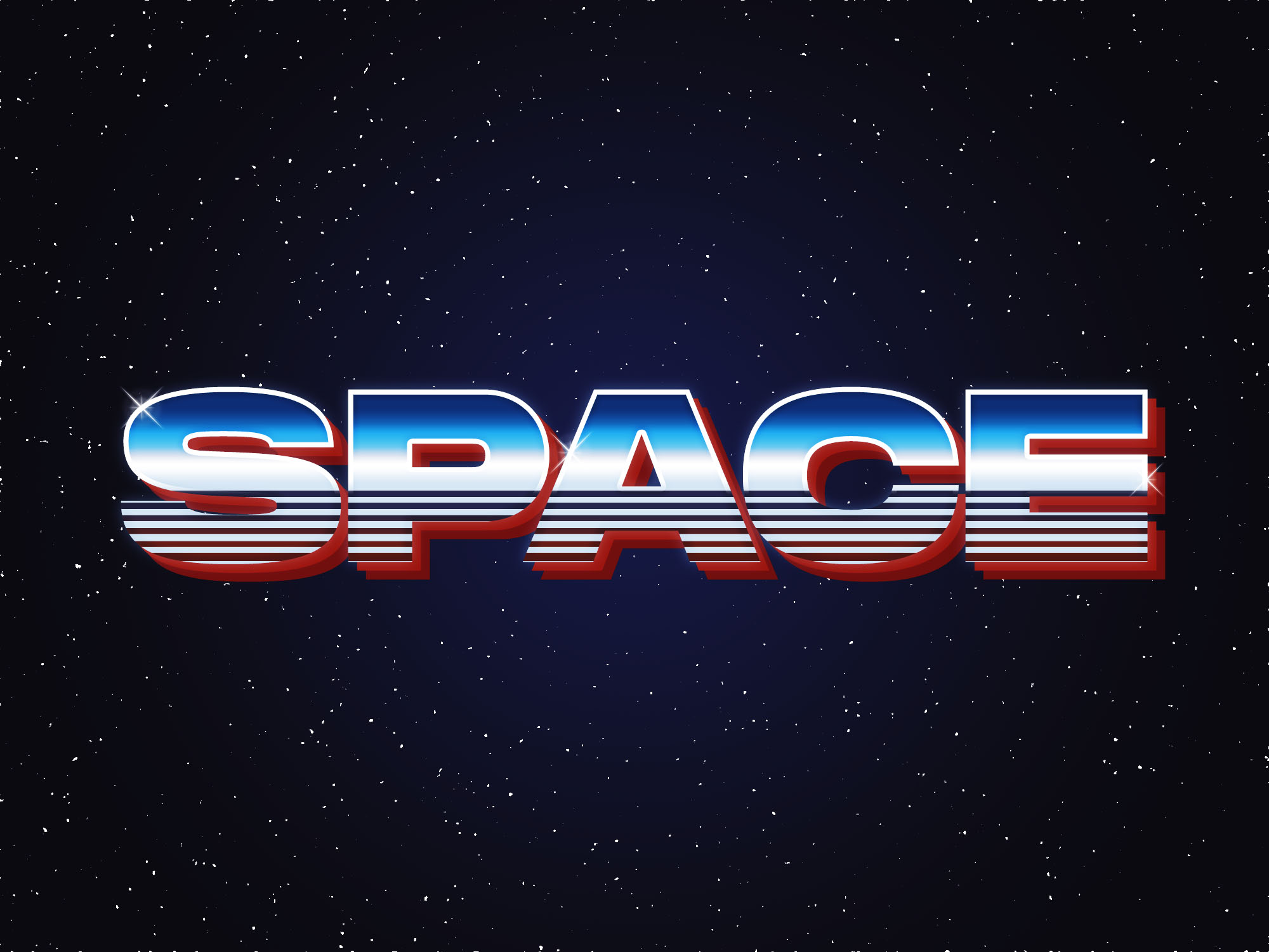 80s Retro Chrome Styles vol.1, Add-ons | GraphicRiver