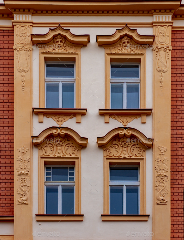 Traditional building from Prague, Czech Republic Stock Photo by BGStock72
