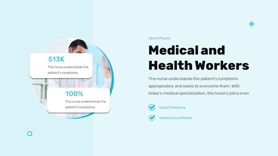 Medical and Healthcare Google Slides Template, Presentation Templates