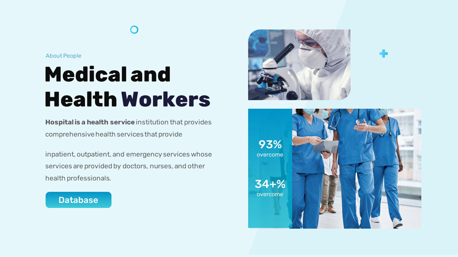 Medical and Healthcare Google Slides Template, Presentation Templates