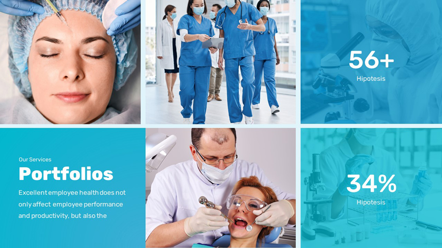 Medical and Healthcare Google Slides Template, Presentation Templates