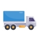 Blue Truck Icon, Vectors | GraphicRiver