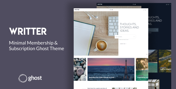 Writter - Minimal Membership & Subscription Ghost Theme by electronthemes