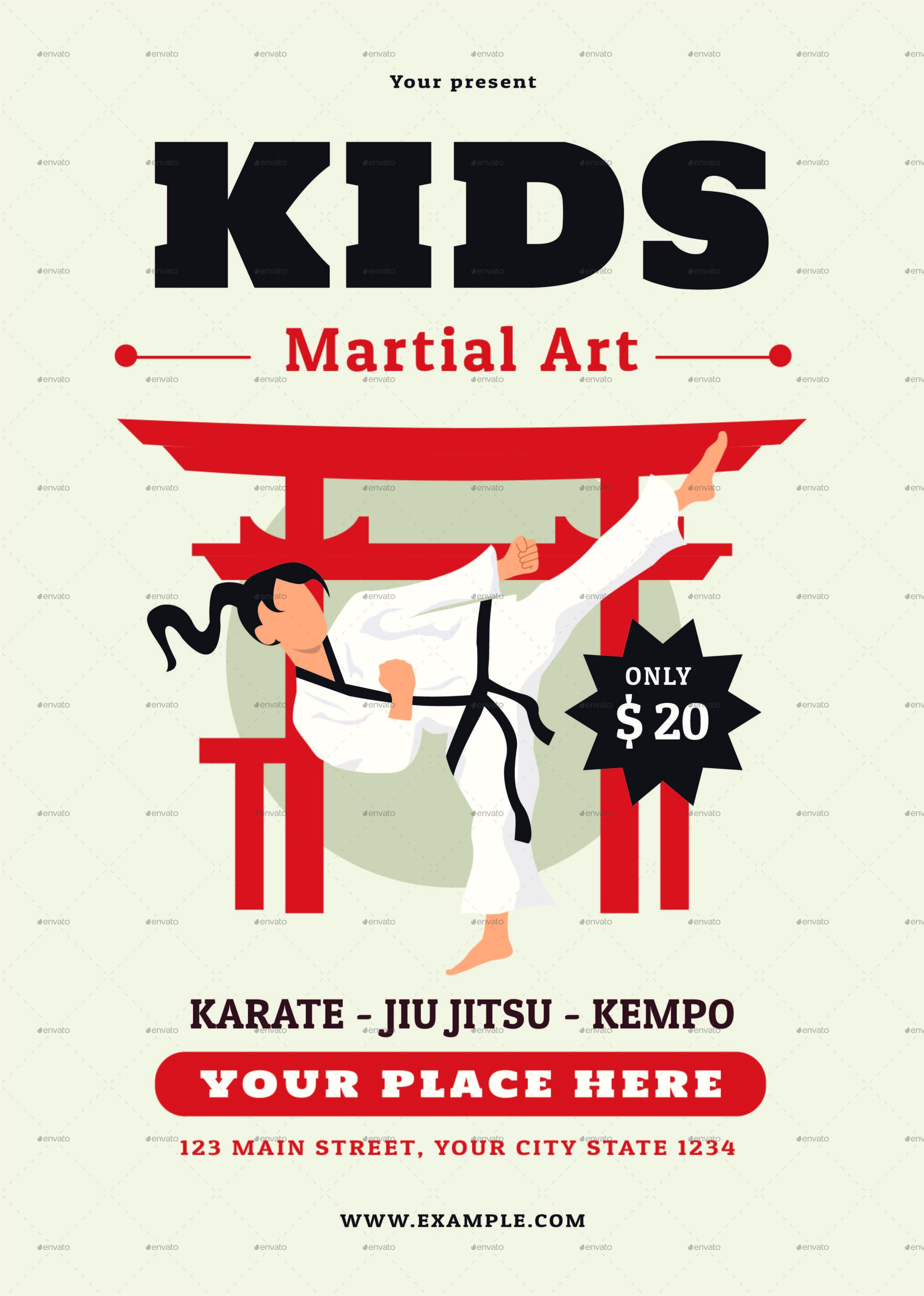 Karate Flyer, Print Templates | GraphicRiver